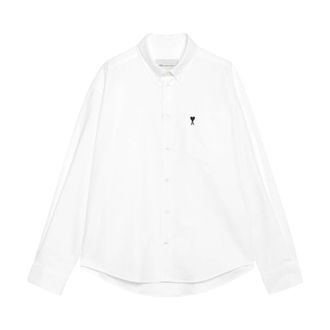 Ami Homme, Chemises, Blanc, Taille: 2XL Quota Boxy Fit Shirt