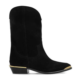 Isabel Marant Wildleder-Cowboystiefel mit Metalldetails - - Shoes - Damen - Schwarzk - 38 EU