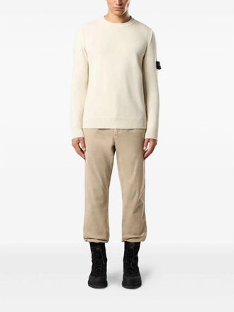 Stone Island Wool-Blend Knit Sweater - Beige