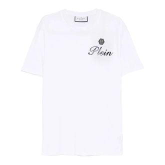 Philipp Plein T-Shirt mit Rundhalsausschnitt - - Tops - Herren - Wei&szlig; - M