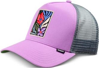 Djinns M-Flowers Casquette trucker en maille, violet, taille unique