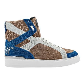 Philipp Plein Homme, Chaussures, Beige, Taille: 40 EU Money Beast Hi-Top Baskets