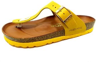 Rohde Damen Alba Pantoletten, 20 gelb, 35 EU