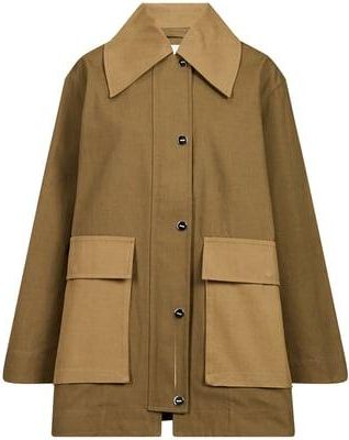 Ganni Veste mi-longue en coton