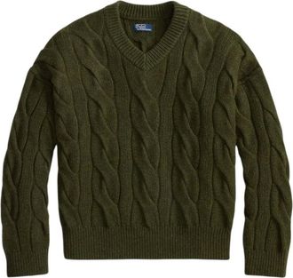 Ralph Lauren Femme, Pulls, Vert, Taille: 36 FR Pull V-neck