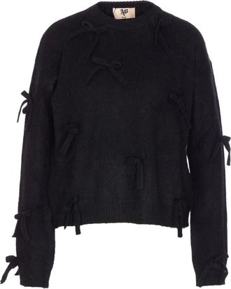 Aniye By Pullover mit Schleifendetail - Schwarz