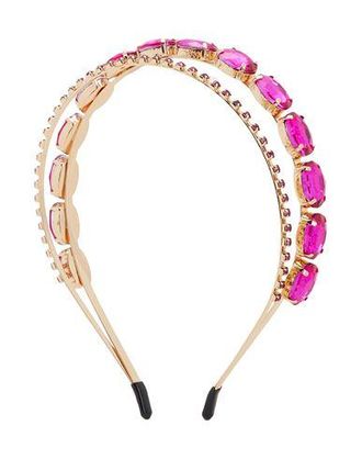 8 by YOOX RHINESTONES MULTICOLOR HEADBAND