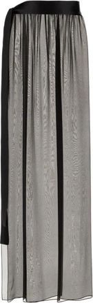 Dolce & Gabbana Femme, Jupes, Noir, Taille: 40 FR Long Silk Skirt