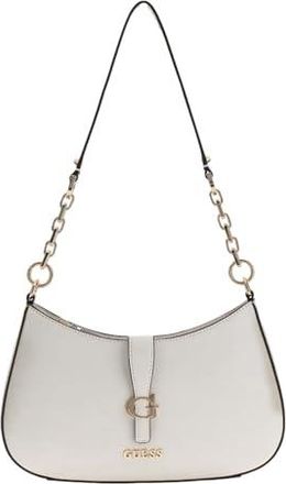 Guess sac &agrave; &eacute;paule Carrie Top Zip Shoulder Bag Stone gris clair