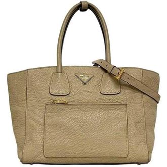 Prada Pre-owned Vintage Tote Bag - - Pre-owned - Damen - Beige - ONE SIZE