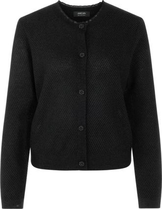 Marc Cain Eleganter Cardigan - - Knitwear - Damen - Schwarzk - 2XL