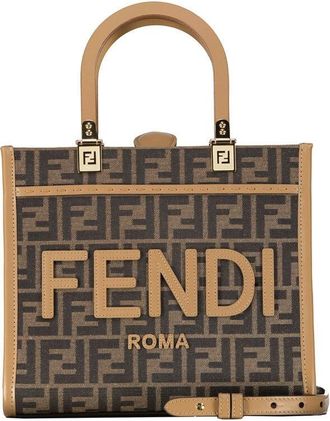 Fendi Damen Shopper SUNSHINE Small