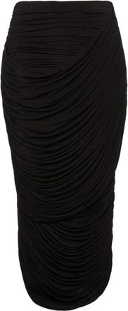 Magda Butrym Femme, Jupes, Noir, Taille: 36 FR Jupe Midi Ajust&eacute;e