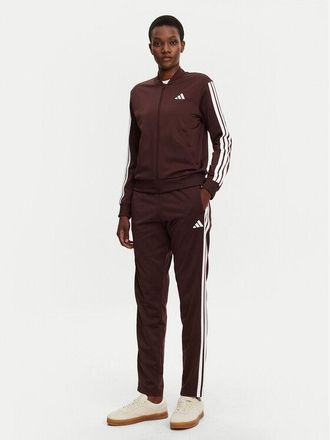 adidas Jogginganzug Essentials 3-Stripes JD2683 Braun Regular Fit