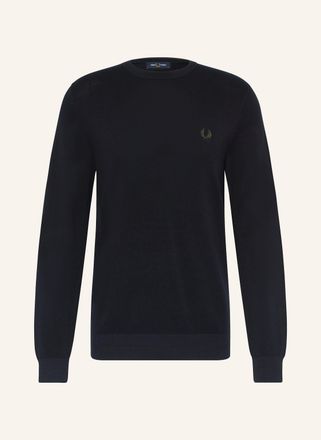 Fred Perry Piqu&eacute;-Pullover blau