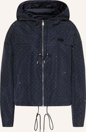Maje Jacke Mit Schmucksteinen blau