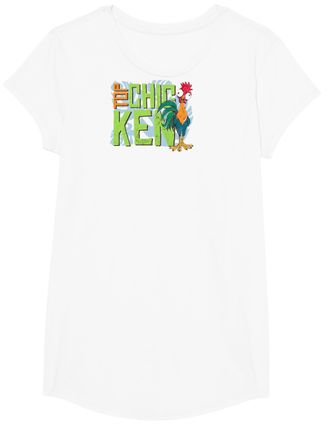 Disney Moana 2 Hei Hei Top Chicken Tropical Panel T-Shirt