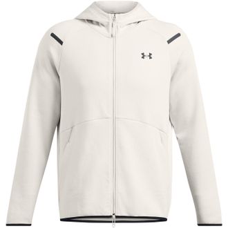 Under Armour Unstoppable Fleece Kapuzenjacke weissschwarz, 2XL Herren