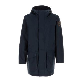 Napapijri Pilloz Long Parka Jacket - - Coats - Herren - Blau - M