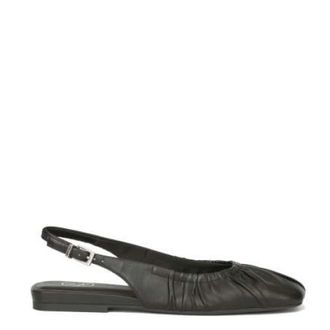 Ash Ash, Femme, Chaussures, Noir, Taille: 38 EU Bibi Ballerines Slingback &agrave; Bout Carr&eacute; Fronc&eacute;