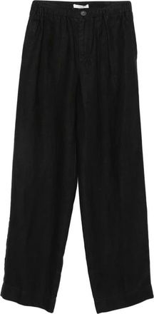 Vince Femme, Pantalons, Noir, Taille: 36 FR Pantalon Large Pliss&eacute;