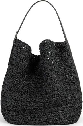 Toteme Femme, Sacs, Noir, Taille: ONE Size Belted Raffia Tote Bag
