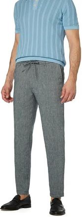 HUGO BOSS Herren Hose blau meliert