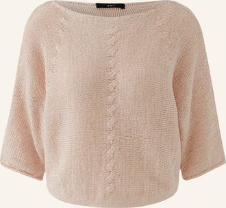 Oui Strickshirt Mit 3/4-Arm orange