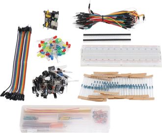 Generic Elektronik-Komponenten-Set, Lustiges Sortiment mit 400 Komponenten f&uuml;r R3, STM32, ABS-Klarsichtverpackung