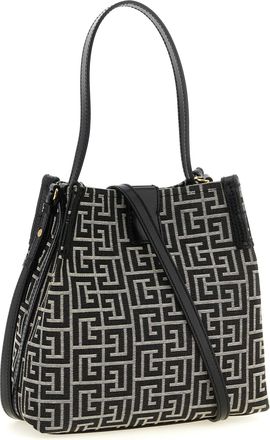 Balmain Womens Bicolor Cotton Shoulder Bag