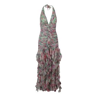 PatBo Patbo, Femme, Robes, Multicolore, Taille: 38 FR Robe Florale Drap&eacute;e