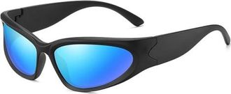Generic Lunettes De Soleil Sport &Agrave; Monture Fine For Hommes Et Femmes, Outdoor(Blue)