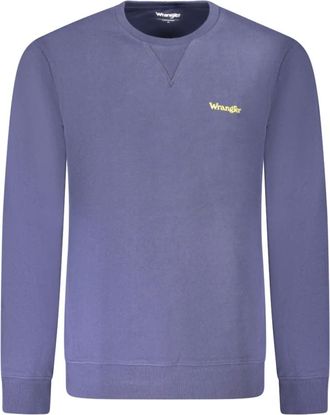 Wrangler Homme, Sweatshirts et sweats &agrave; capuche, Bleu, Taille: XL Small Logo Crew SweaT-shirt