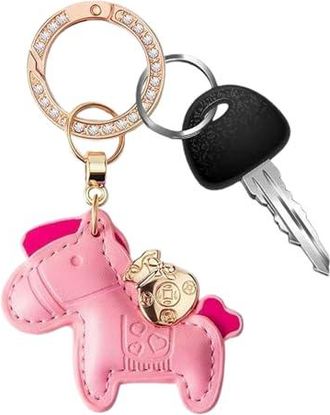 Generic Breloque cheval - Accessoires de mode chinois de bon augure 2026 - Porte-cl&eacute;s &agrave; breloque cheval mignon | pour festival de printemps, voyage, voiture, 