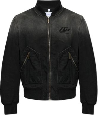 Off-white Homme, Vestes, Noir, Taille: M Bomber Jacket