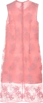 Cecilie Bahnsen Embroidered Bow Dress - Pink