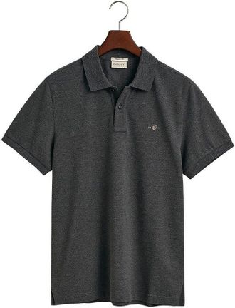 GANT Poloshirt REG SHIELD SS PIQUE POLO mit Logo und Flachstrickkragen 100% Baumwolle Pique