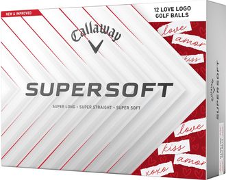 Callaway Golf Supersoft Golfball 2025, Love Heart Edition, Valentine