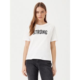Jacqueline de Yong T-Shirt Nina 15342612 Wei&szlig; Loose Fit