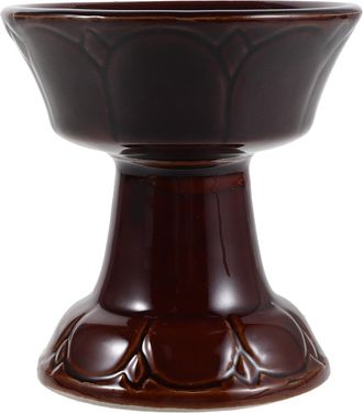 Amosfun Altar Butterlampe Diwali Puja Halter Teelichthalter Keramik Teelicht Buddhistische Altarlampe Tibetischer Teelichthalter Buddhistische Keramiklampe Al