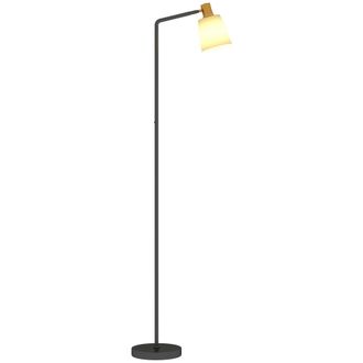 HOMCOM LED Stehlampe Wohnzimmer Stehleuchte mit 350&deg; drehbar Kopf Modern Standleuchte mit 3000K/4000K/6500K Farbtemperaturen f&uuml;r Wohnzimmer Schlafzimmer Schw
