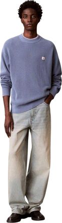 Calvin Klein Pullover f&uuml;r Herren, Rundhalsausschnitt (Staubiges Blau)
