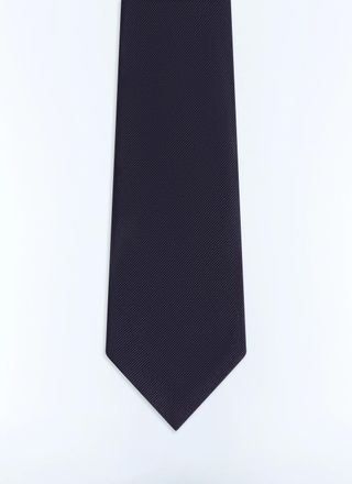 Fursac Cravate en soie unie - Taille Unique - Homme