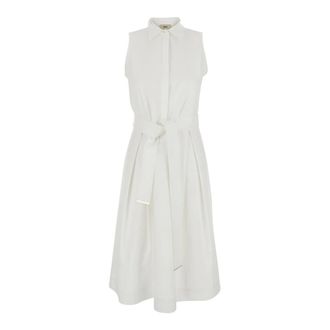 Herno Femme, Robes, Blanc, Taille: 40 FR Robe en nylon structur&eacute;