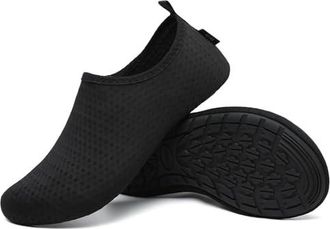 Saguaro Chaussures Aquatiques Homme Chaussures deau Femme Chaussure de Plage Séchage Rapide Chaussures Plongée pour Mer Nautiques Baignade Riviere Noir Riche 