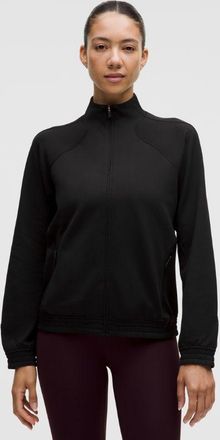 lululemon Adapted State Thermal Track Jacket f&uuml;r Frauen - Gr&ouml;&szlig;e 10 in Black