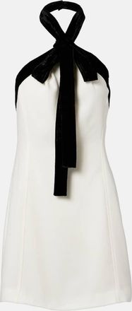 SIMKHAI Minikleid Jolie aus Cr&ecirc;pe mit Samt