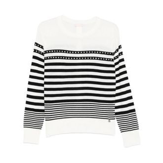 Liu Jo Gestreifter Rundhals-Pullover - - Knitwear - Damen - Mehrfarbig - XS