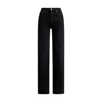 Ralph Lauren Femme, Jeans, Noir, Taille: 38 FR Jean &Eacute;vas&eacute; Taille Haute