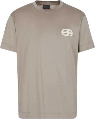 Emporio Armani Homme, Tops, Gris, Taille: L T-Chemises